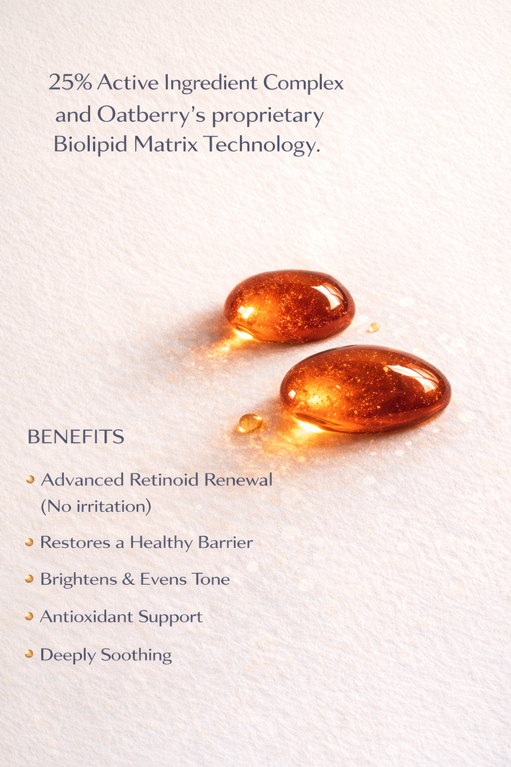 BioLipid Retinoid Matrix | HPR & Bakuchiol Retinoid Serum | Oatberry
